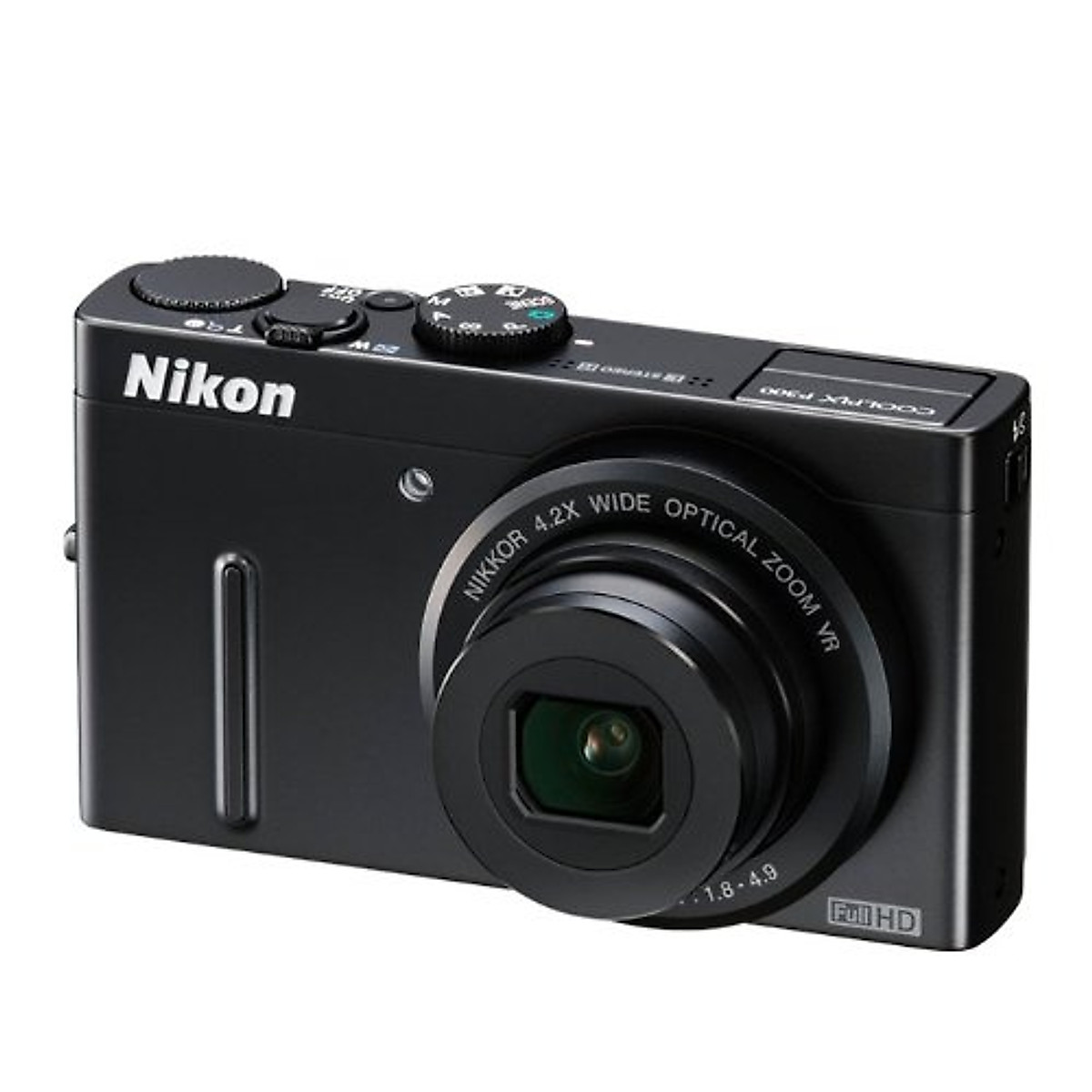 Nikon COOLPIX P300 12.2 CMOS Digital Camera with 4.2x f/1.8 NIKKOR Wide-Angle Optical Zoom Lens and Full HD 1080p Video (Black)