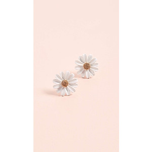 Kate Spade New York Women's Into The Bloom Studs, White, One Size