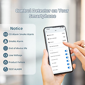 Smoke Detector Carbon Monoxide Detector Combo Standalone Model 2 Packs & Smoke Detector Carbon Monoxide Detector Combo 2.4G WiFi Model 2 Packs