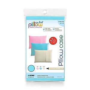 My First Set of Two Toddler Pillow Cases Fits Pillows Sized 12" X 16", Blue