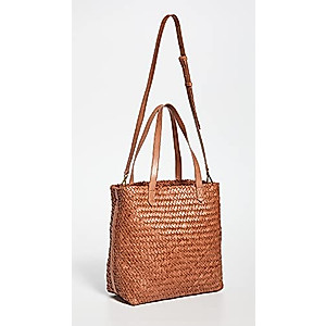 Madewell The Medium Transport Tote: Woven Leather Edition Burnished Caramel One Size