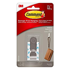 Command Modern Metal, Medium, 1 (MR12-SS-ES) Hook, 16 Count
