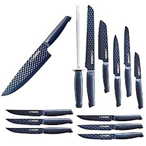 Stainless Steel Cutlery, 14 Piece Knife Block Set