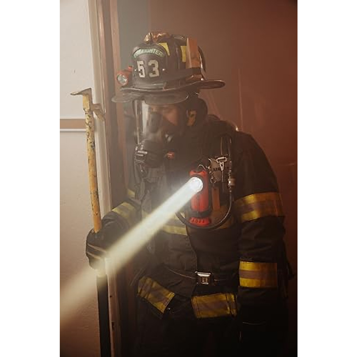 Streamlight 90960 Survivor X 250-Lumen Right-Angle Firefighter's Flashlight with Three (3) "AA Alkaline Batteries, Yellow