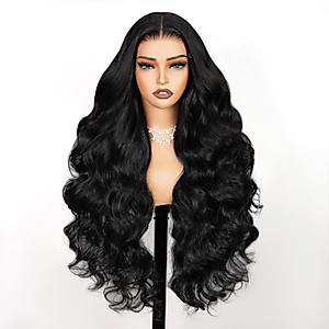 Aamzic Body Wave 360 Lace Front Wigs Human Hair 12A 360 Full Lace Front Wigs 220% Density Pre Plucked with Baby Hair Brazilian Virgin Human Hair Wig Bleached Knots for Women 20inch