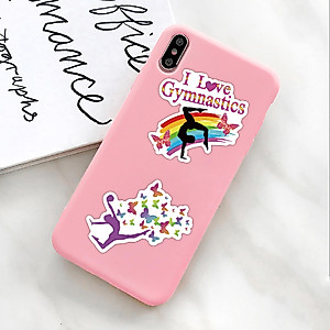 Gymnastics Stickers 100PCS Gymnastics Gifts,Gymnastics Gifts for Girls,Gymnastics Stickers for Water Bottles,Gymnastic Gifts,Igymnastics Room Decor,Gymnastics Wall Decal(Gymnastics Stickers)