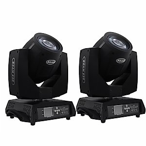 Ridgeyard 230w 7R 8 Prism DMX 512 Moving Head Zoom Light 16CH Beam Wash Spot GOBO Light DJ Disco Club Party Wedding Stage Christmas (2PCS)