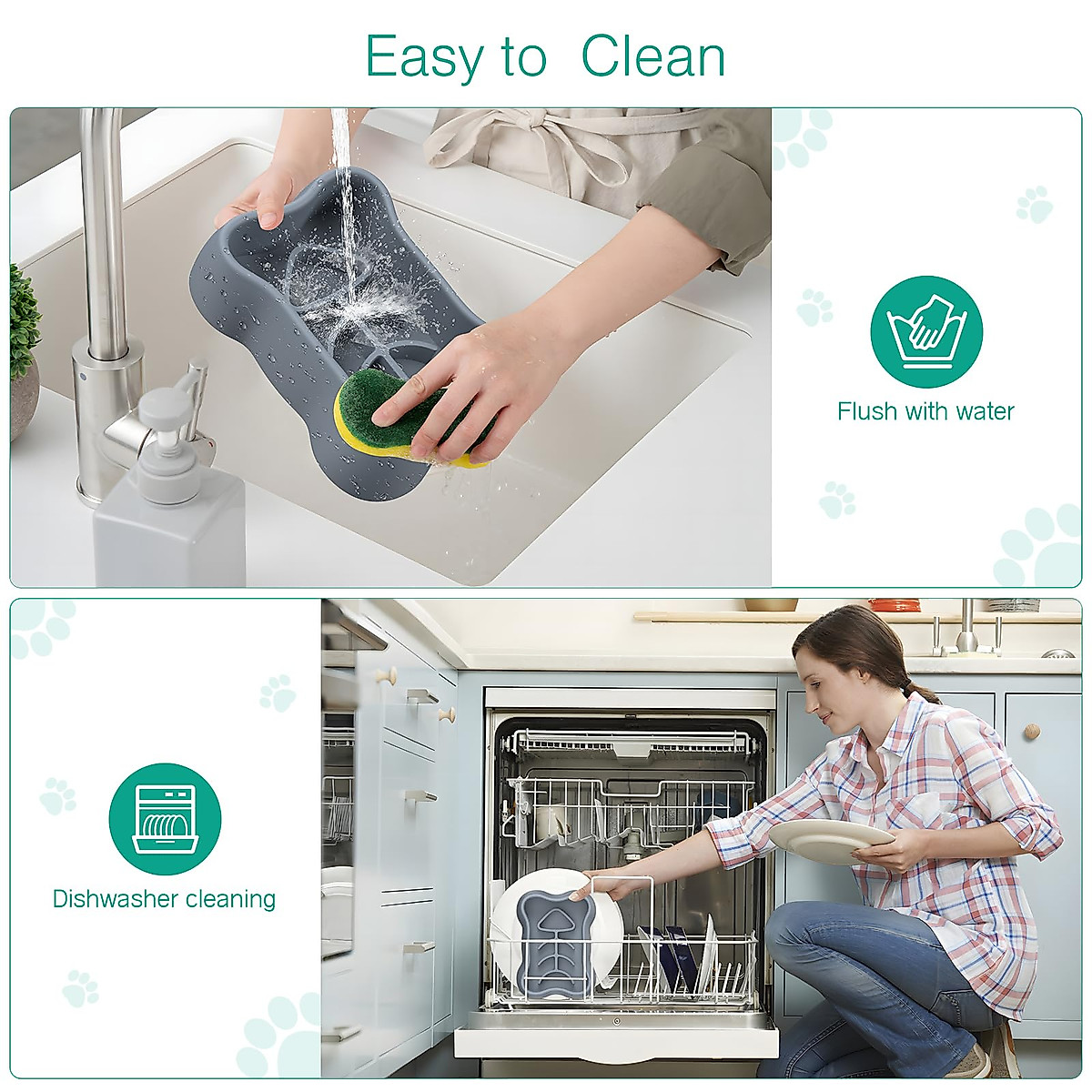 ORIA Slow Feeder Dog Bowls, Silicone Dog Food Bowl with Suction Cups, Interactive Dog Puzzle Bowl for Slow Eating, Anti-Choking, Slow Feeder Cat Bowl for Dogs Cats, Dry and Wet Food