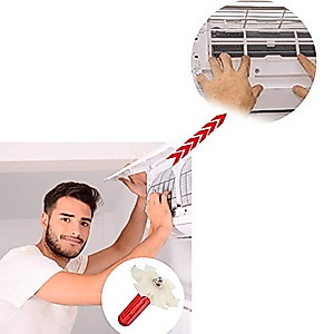 QzoneLife Air Conditioner Fin Comb Plastic Cleaner Repair Tool for AC Unit A/C, 8-15 Fins per Inch, 2.5inch Diameter, 3.9inch Handle Length