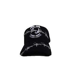 DIME Designer Beanies POW Caps- MIA Barbed Wire Cap Black