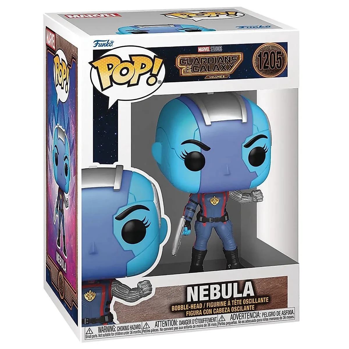POP Marvel: Guardians of The Galaxy Volume 3 - Nebula Funko Vinyl Figure (Bundled with Compatible Box Protector Case), Multicolored, 3.75 inches