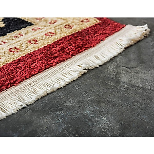 Unique Loom Edinburgh Collection Oriental Traditional French Country Red Area Rug (5' 0 x 8' 0)