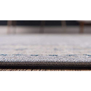Unique Loom Salzburg Collection Classic Traditional Design Oriental Inspired Area Rug, 10 ft x 13 ft, Gray/Beige