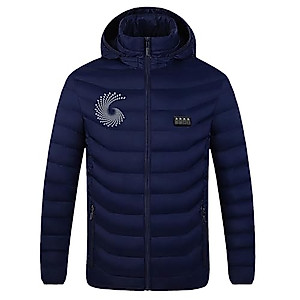 EAUFUM Black Of Friday Deals 2023 Heated Jacket for Men And Women 21 Heating Zones Electric Heating Coat Lightweight Hooded Puffer Coat Cyber Of Monday Deals 2023