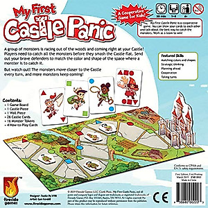 Fireside Games My First Castle Panic Game – Fantasy Strategy Board Games for Kids 4-6 & 6-8 – 1-4 Players, No Reading Needed, 20 Min. Cooperative Games for Preschoolers – Kids Board Games Ages 4-8