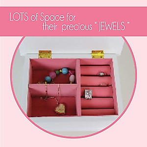 My Bambino Personalized Butterfly Garland Lift Top Jewelry Box