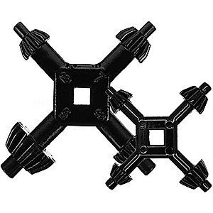 Thaekuns 2pcs 4 In 1 Drill Chuck Key Hand Drill Key Drill Chuck Wrench For Tighten Drills Chuck Universal Combination Hand 3/8 1/2 3/4 1 Inch Chuck Key（L+ S）