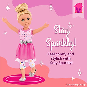 Glitter Girls by Battat - Stay Sparkly Dress & Leggings Regular Outfit - 14" Doll Clothes & Accessories For Girls Age 3 & Up – Children’S Toys