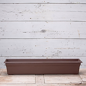 Novelty 16363 Countryside Flower Box Planter, 36-Inch, Brown