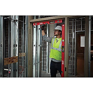 Milwaukee Accessory 78 Inch/32 Inch Redstick Magnetic Box Level Jamb Set