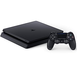 Playstation 4 Slim 2TB SSHD Console with Dualshock 4 Wireless Controller Bundle Enhanced with Fast Solid State Hybrid Drive (Renewed)