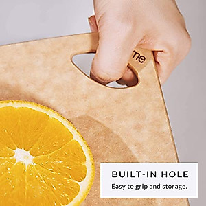 Elihome Kitchen Cutting Boards 2-piece set, Natural Wood Fiber Composite, Dishwasher Safe, Eco-Friendly, Juice Grooves, Non-Porous, Made in USA, Medium (10"x 13"x 1/4”) Small (7" x 10" x 1/4")