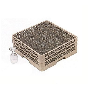 Vollrath TR6BB Glass Rack - 25 Square Compartments, 7-1/8"H (with Extenders)