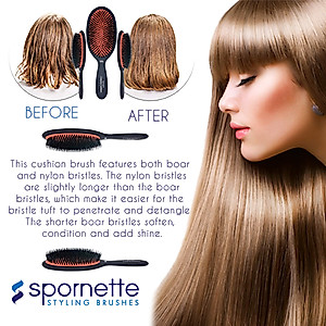 Spornette Small Cushion Boar and Nylon Bristle