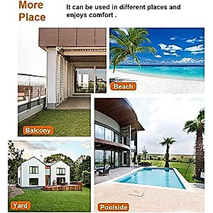 PayLessHere Patio Bench Natural Wooden with Armrests Sturdy Acacia Wood Front Porch Chair Concise Style Outdoor Wood Bench 2 Seats with Ergonomic Design，Natural