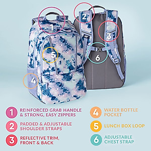 Lands' End Kids' ClassMate Blue Galaxy Space Small