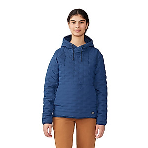 Mountain Hardwear Women's Stretchdown Light Pullover Hoody, Outer Dark, Small