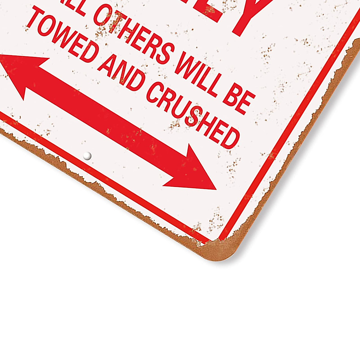 Saraheve Supra Parking only Vintage Look Funny Mental tin Sign-8 X 12 inches-Aluminum