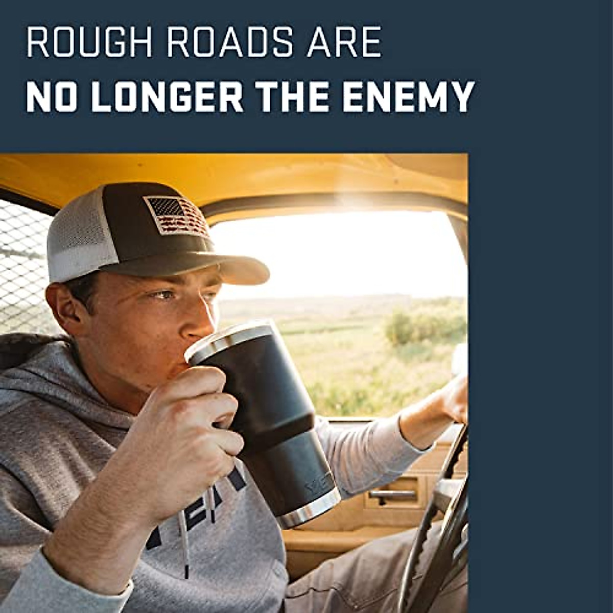 YETI Rambler 30 oz Travel Mug, Stainless Steel, Vacuum Insulated with Stronghold Lid, Alpine Yellow