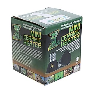 Qupida 25/50/75/100 Watt 110-120 V Mini Reptile Heat Lamp Far Infrared Ceramic Emitter Heater Brooder Appliances Bulb Pet Coop Grow Light(Black) (50 WATT)
