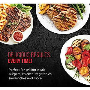 Chefman Electric Contact Grill Griddle, Indoor Dual Closed Sandwich Maker with Nonstick Plates & Cool Touch Handle, For Kitchen & Countertop, 2 Serving, Compact, Black