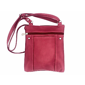 Goson Leather Hand Crafted Leather Small Crossbody Purse Handbag for Women