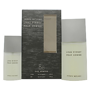 Issey Miyake L'Eau D'Issey for Men 2 Piece Gift Set (4.2 Ounce Eau de Toilette Spray + 1.3 Ounce Eau de Toilette Spray)