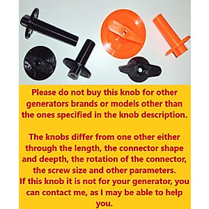 Replacement Knob Switch Run Choke for Ryobi Inverter Generator 2000, 2050, 2200, 2300 watts and compatible screw - new, 3d printed part