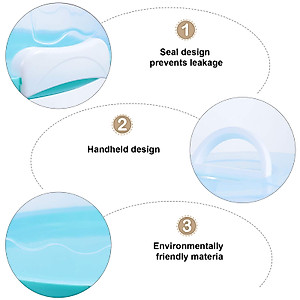 DOITOOL Plastic Portable Cake Box Dish Food Covers Locking Cake Carrier Holder Round Bread Container Cheese Cloche Dome for Food Cake Takeaway Supplies Blue