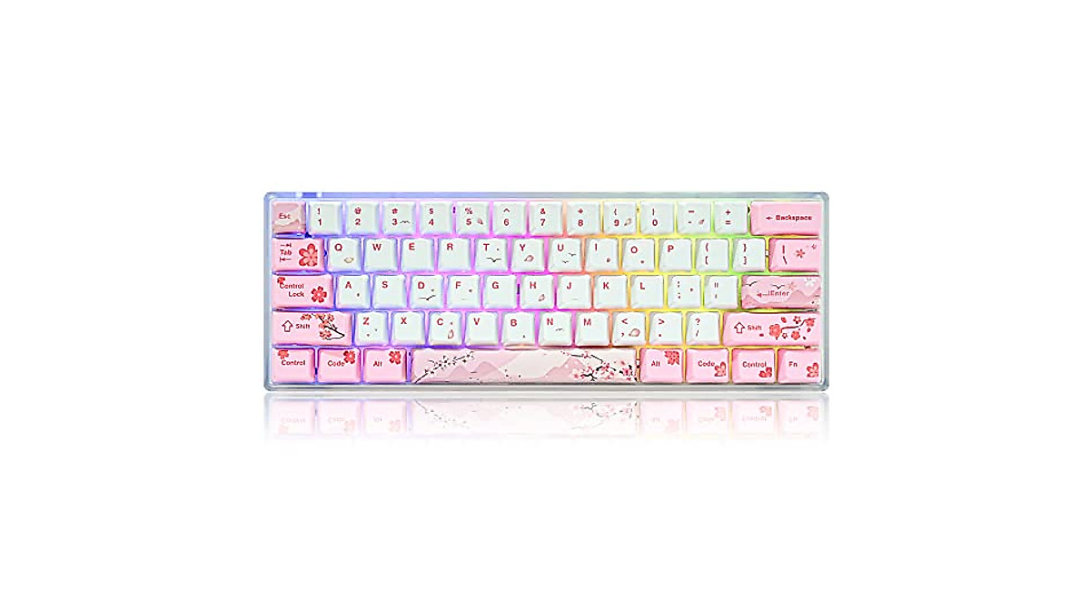 Cute Sakura Keycap Set for Mechanical Keyboards