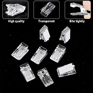 50pcs Commands Clips for Hanging Self Adhesive Clear 1inch Tapestry Hanger for Wall Tapestry,Photo,and Poster Hanging Wall Clips for Hanging, Acrylic Adhesive Clips ，Commands Spring Clips