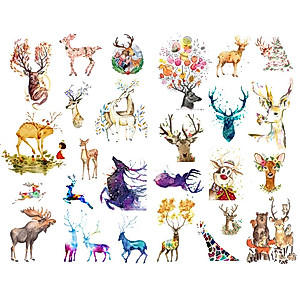 Seasonstorm Kawaii Watercolor Deer Aesthetic Diary Travel Journal Paper Stickers Scrapbooking Stationery School Office Art Supplies