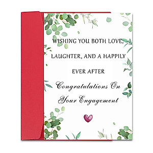 Engagement Gifts for Couples Engagement Card for Couples Newly Engaged Gift for Women Men Bride to Be Bachelorette Bridal Shower Card for Her Congratulations on Your Engagement Party Gifts for Couples