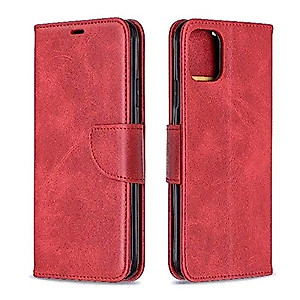 GLOW Co., Ltd. iPhone 12 Pro Max Notebook Type Case with Strap, Red, Tempered Glass & Stylus Pen 407-2-02