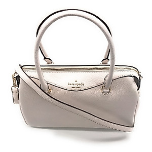 Kate Spade New York Mimi Leather Satchel (Parchment) (Parchment)