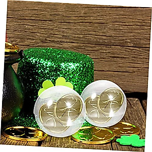 Garneck 300 pcs Eggs Fill-able Gumballs Xcm Ballsmulti-Function Refills Acrylic New Transparent Raffle Claw Ornaments Jewelry Ing DIY Small Sphere Vending Decoration