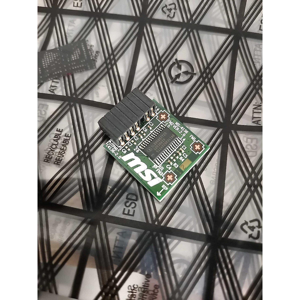 MSI 914-4136-105 TPM 2.0 Module Infineon Chip SLB 9665 TT 2.0