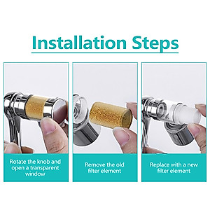 HAPPUP 5Pcs Filter Elements, for 1080°Swivel Faucet Aerator Extension with Filter