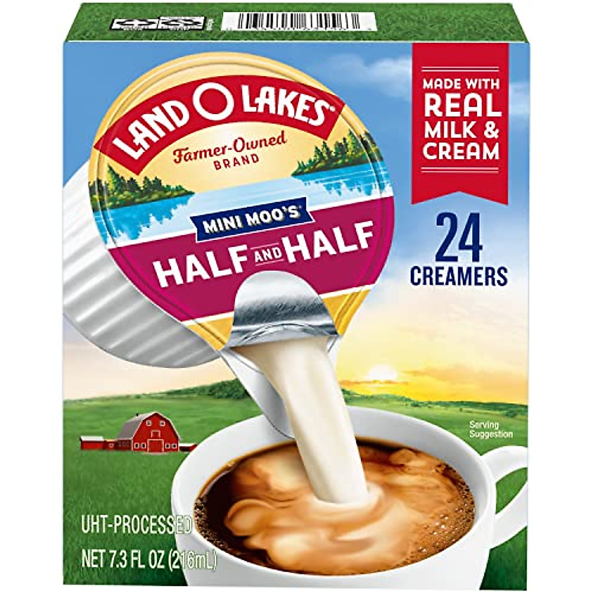 Land O' Lakes Half and Half UHT-Processed Creamer, 24 Count