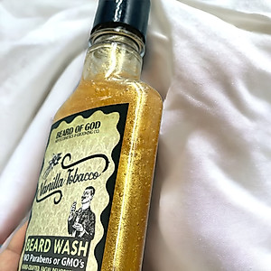 Titanium Beard Wash Shampoo Soap, Moisturizes, Nourishes & Repairs - Handcrafted & Made in USA (Vanilla Tobacco)